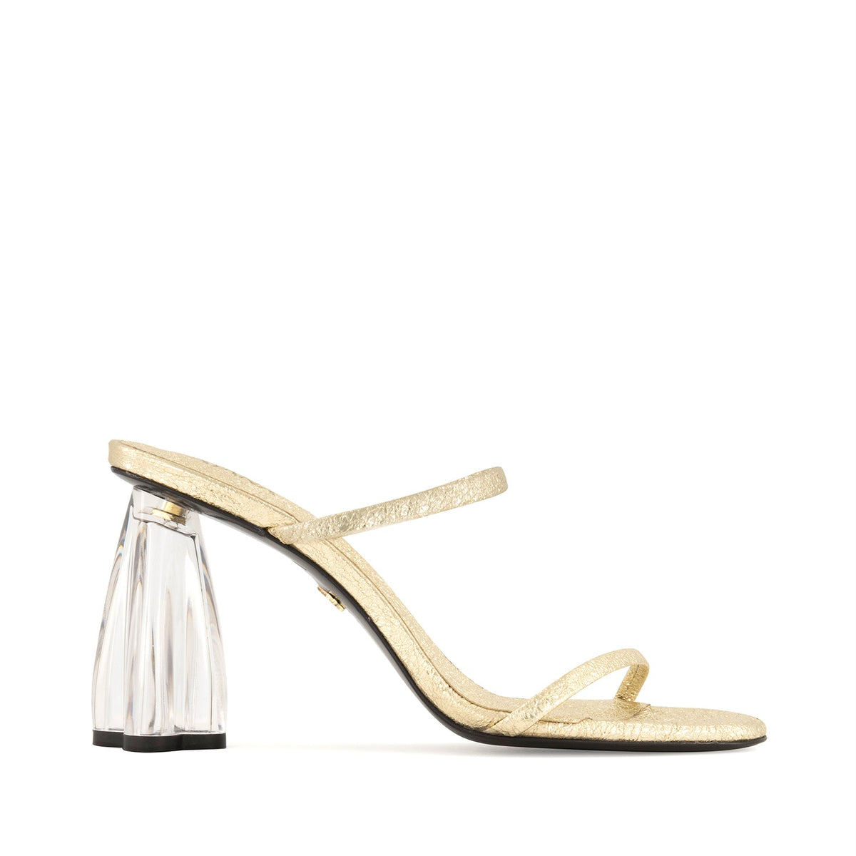 Fiorellini Glass Heel 95 Molten Gold – HOUSE OF ATANA